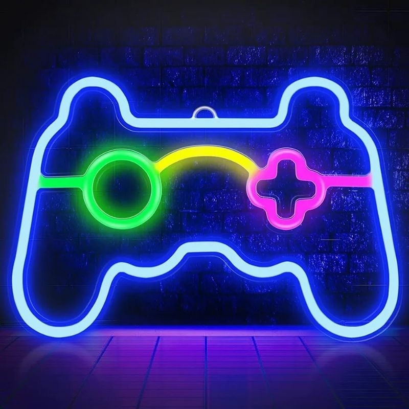 luminária gamer RGB para sala quarto de jogos controle RGB Led Joystick ...