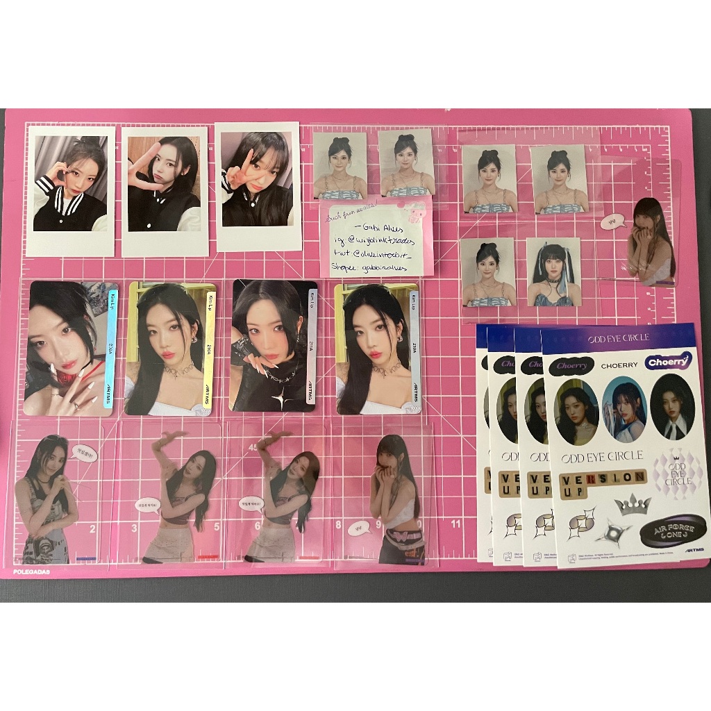 Loona ARTMS Odd Eye Circle Photocards Objekts Inclusões Oficiais | Shopee Brasil