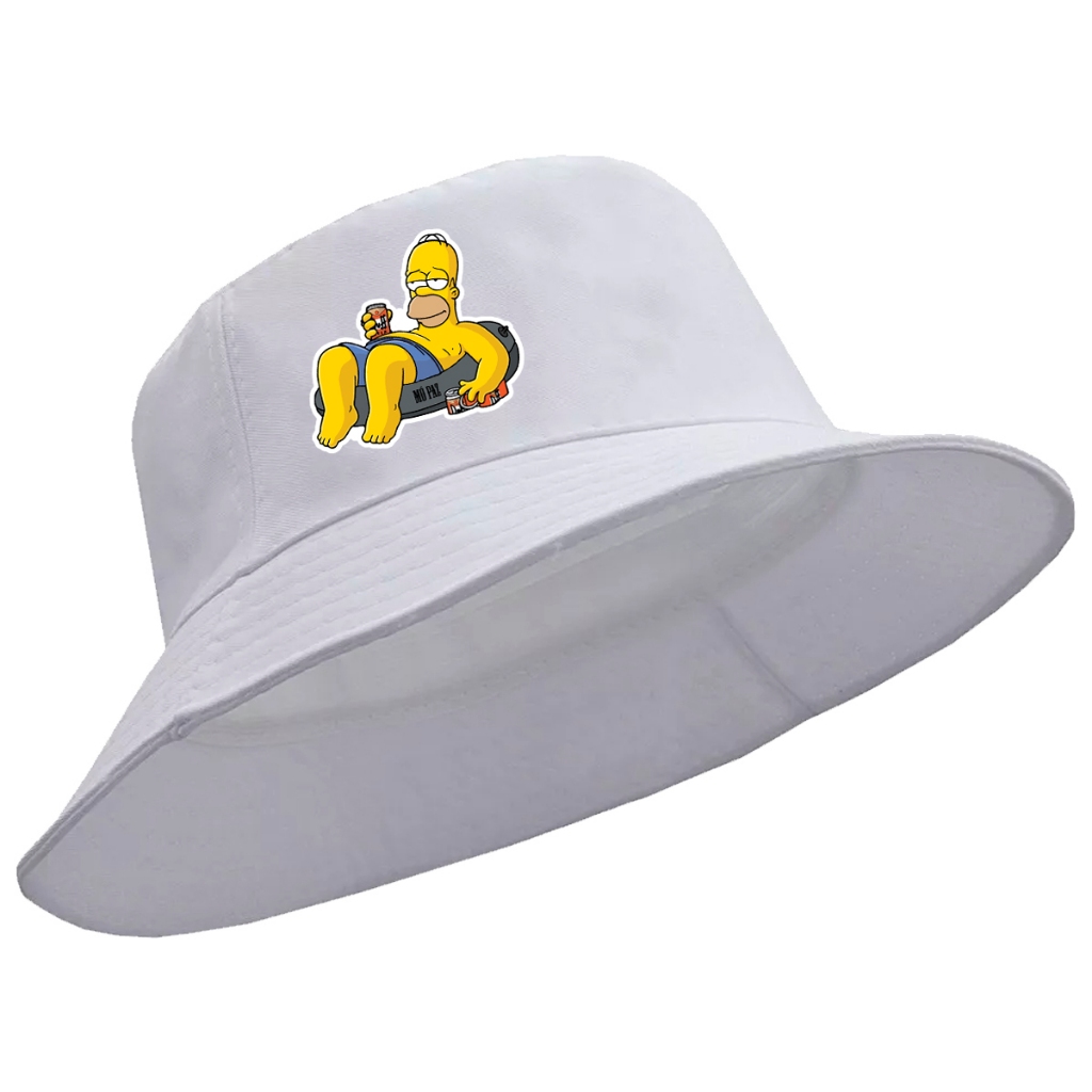 Boné Chapéu Bucket Hat Homer Simpsons Bóia New Cap Exclusivo Cata Ovo ...