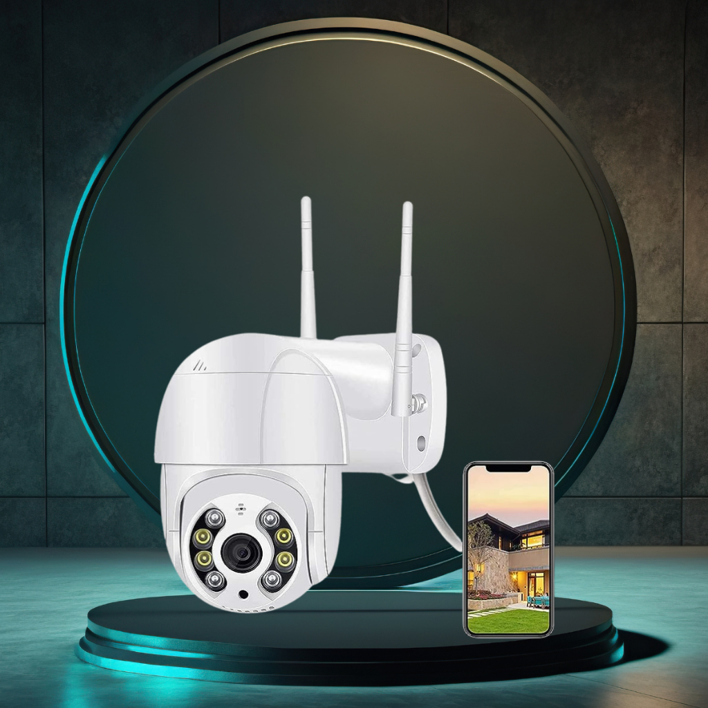 Câmera de segurança externa wifi á prova d'água A8 full hd giratória ...
