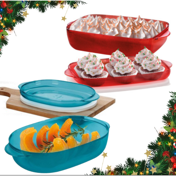 KIT MICROPLUS RETANGULAR 1,7L. VERMELHA + MICROPLUS OVAL 1.5L TURMALINA ...