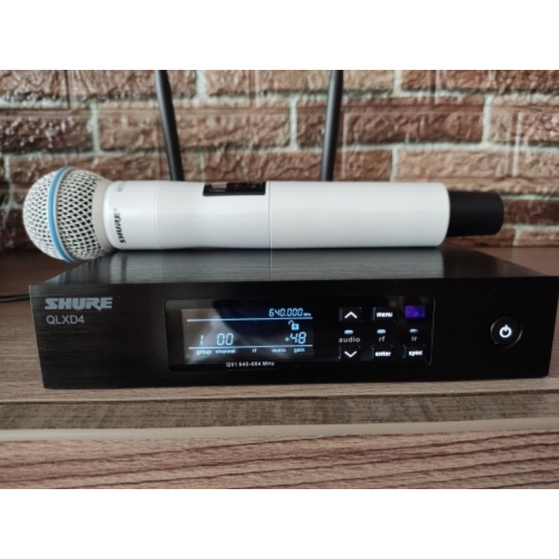 Microfone SHURE QLXD4 / QLXD2 sem fio Profissional Beta 58a | Shopee Brasil