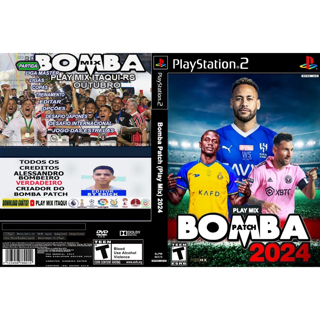 Ps2 Bomba Patch Play Mix 2024 Capa Hd | Shopee Brasil