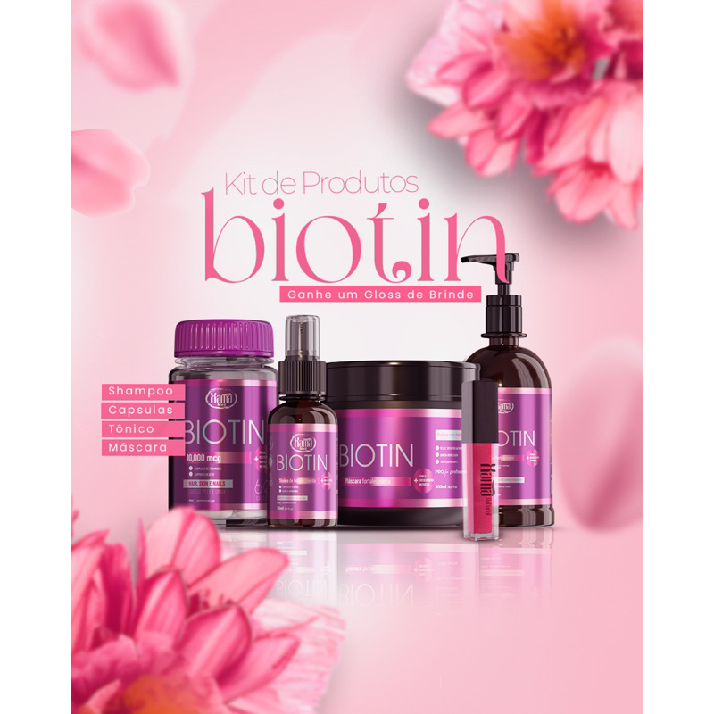 Kit Biotin tratamento capilar completo | Shopee Brasil