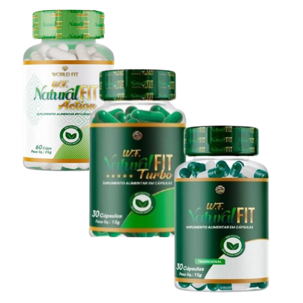 Combo Natural Fit - Action + Turbo + Tradicional | Shopee Brasil