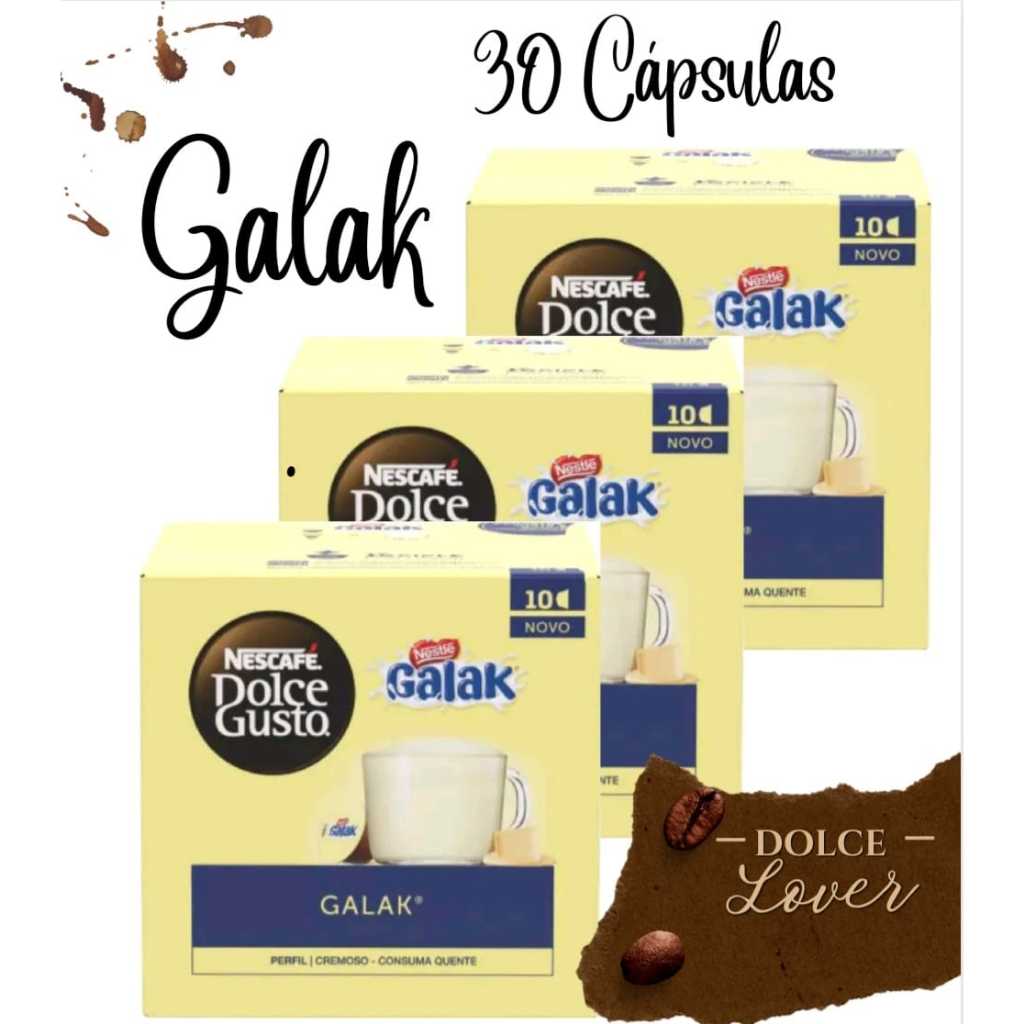 Kit 30 Cápsulas Galak Dolce Gusto | Shopee Brasil