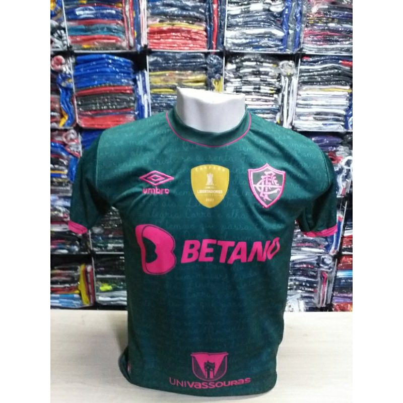 Nova Camisa Fluminense Campeão da Libertadores Verde e Rosa | Shopee Brasil