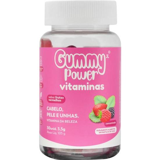 Gummy Power Vitaminas CABELO, BARBA E UNHAS(30 Gummies) | Shopee Brasil