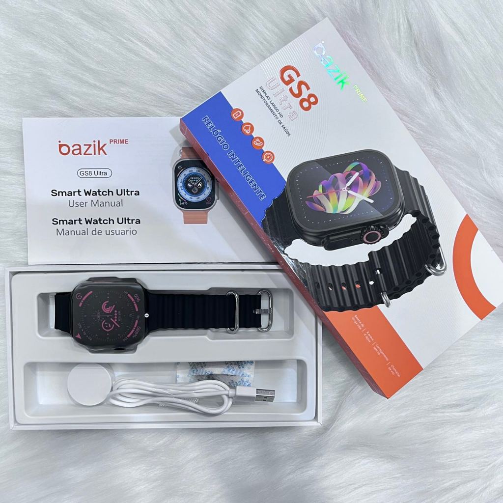 Basike Relógio Smartwatch Masculino Feminino Gs8 Ultra Pro Nfc Series 8 ...