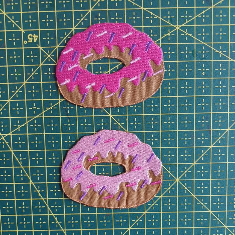 Patch bordado termocolante donut | Shopee Brasil