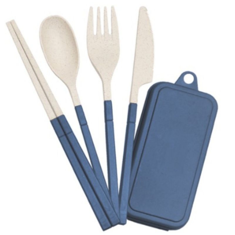 Kit talheres camping desmontáveis Garfo Hashi Faca Colher kit com 4 ...