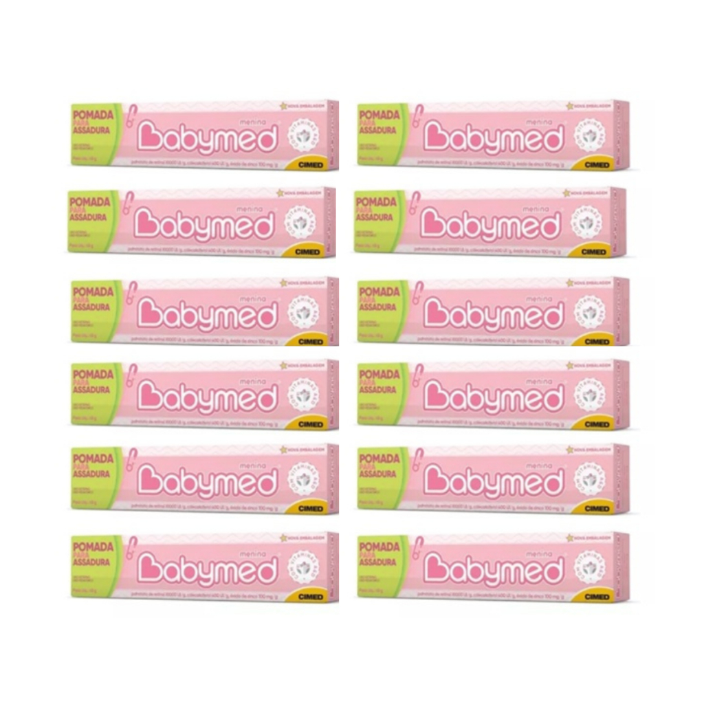 Pomada Prevenção De Assaduras Babymed Menina 45g (kit 12uni) | Shopee ...