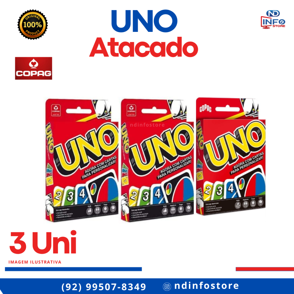 Jogo Uno Original Uno Atacado | Shopee Brasil