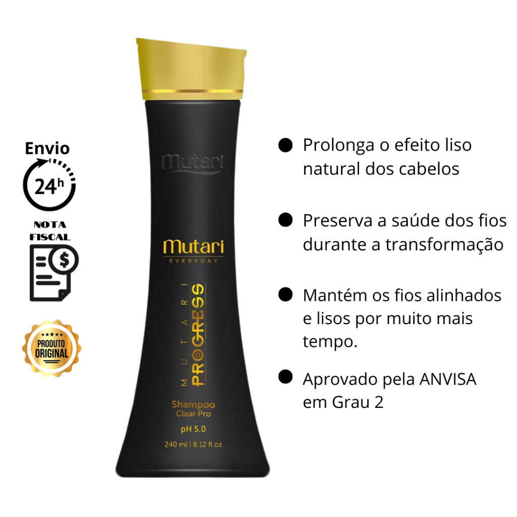 Shampoo Pós Progressiva mutari 240ml | Shopee Brasil