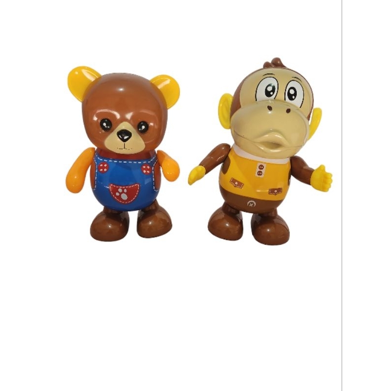 Macaco e Urso Dançarino com luzes e som | Shopee Brasil
