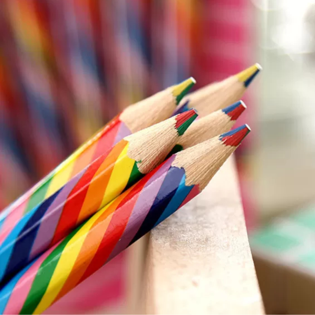 Lápis de cor Jumbo Arco-ìris - Lyke 03 UND COLORIDO TRIANGULAR | Shopee ...