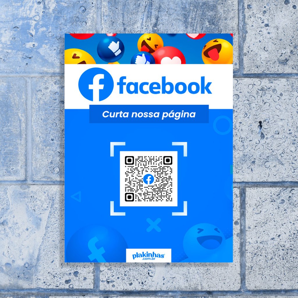 Placa Qr Code Facebook | Shopee Brasil