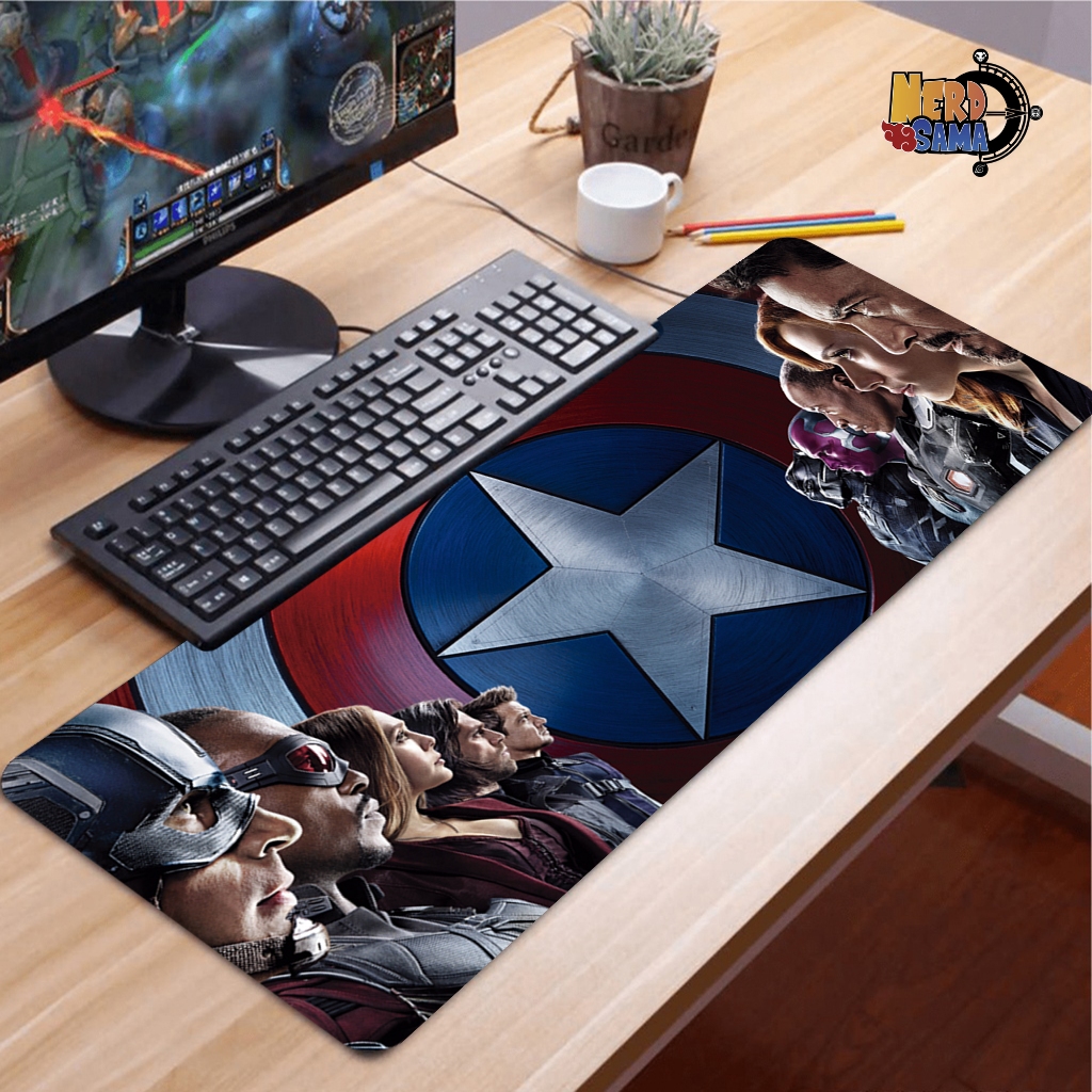 Mouse pad Gamer Vingadores Avengers Marvel - Modelos - 90x40cm Antiderrapante | Shopee Brasil