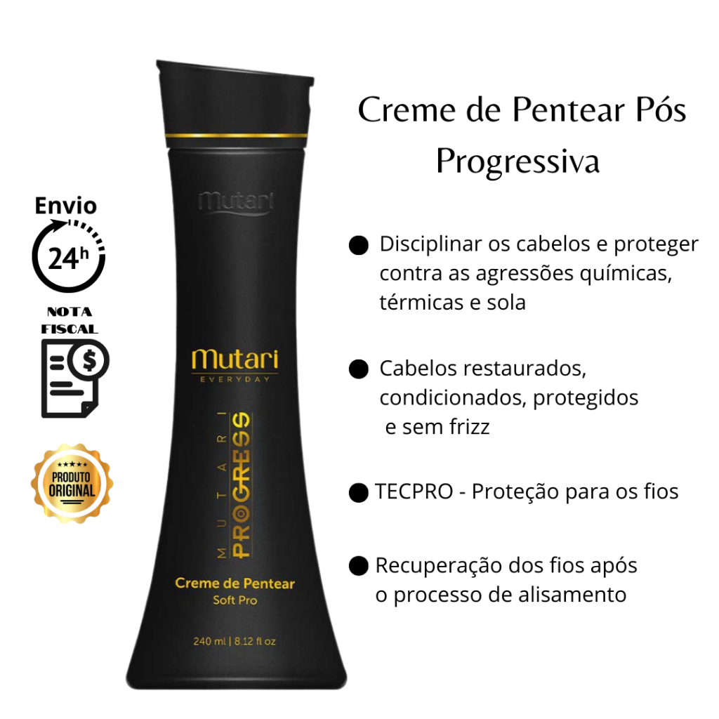 Creme De Pentear Pós Progressiva mutari 240ml | Shopee Brasil