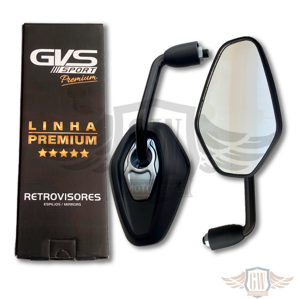 Retrovisor Tiger 1200 Gvs Rebaixado 90° Honda Convexo | Shopee Brasil
