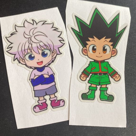 2 Stickers Adesivos Hunter X Hunter Gon E Killua Shopee Brasil