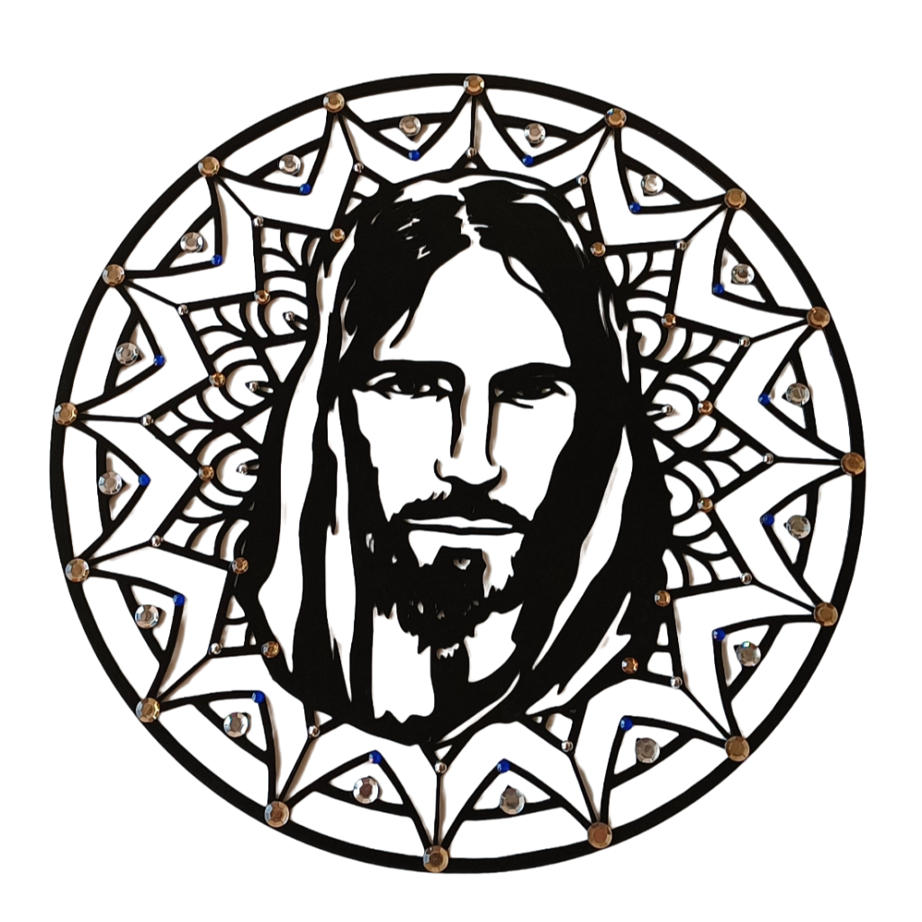 Mandala Jesus Cristo mdf 42cm . | Shopee Brasil