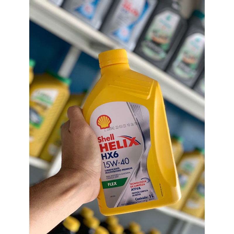 Oleo Lubrificante de Motor Shell Helix 15W40 Semi-Sintetico API SN - 1 ...