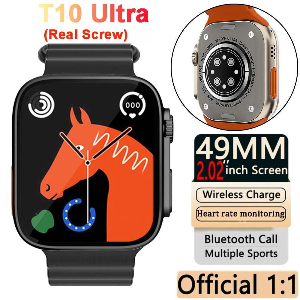 Smartwatch T10 Ultra 2 2023 Nova Série 9 Smart Watch 2.09 Inch HD 49mm ...