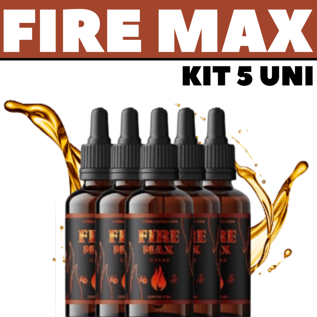 5 FRASCOS FIRE MAX ORIGINAL MEGA POTENTE | Shopee Brasil