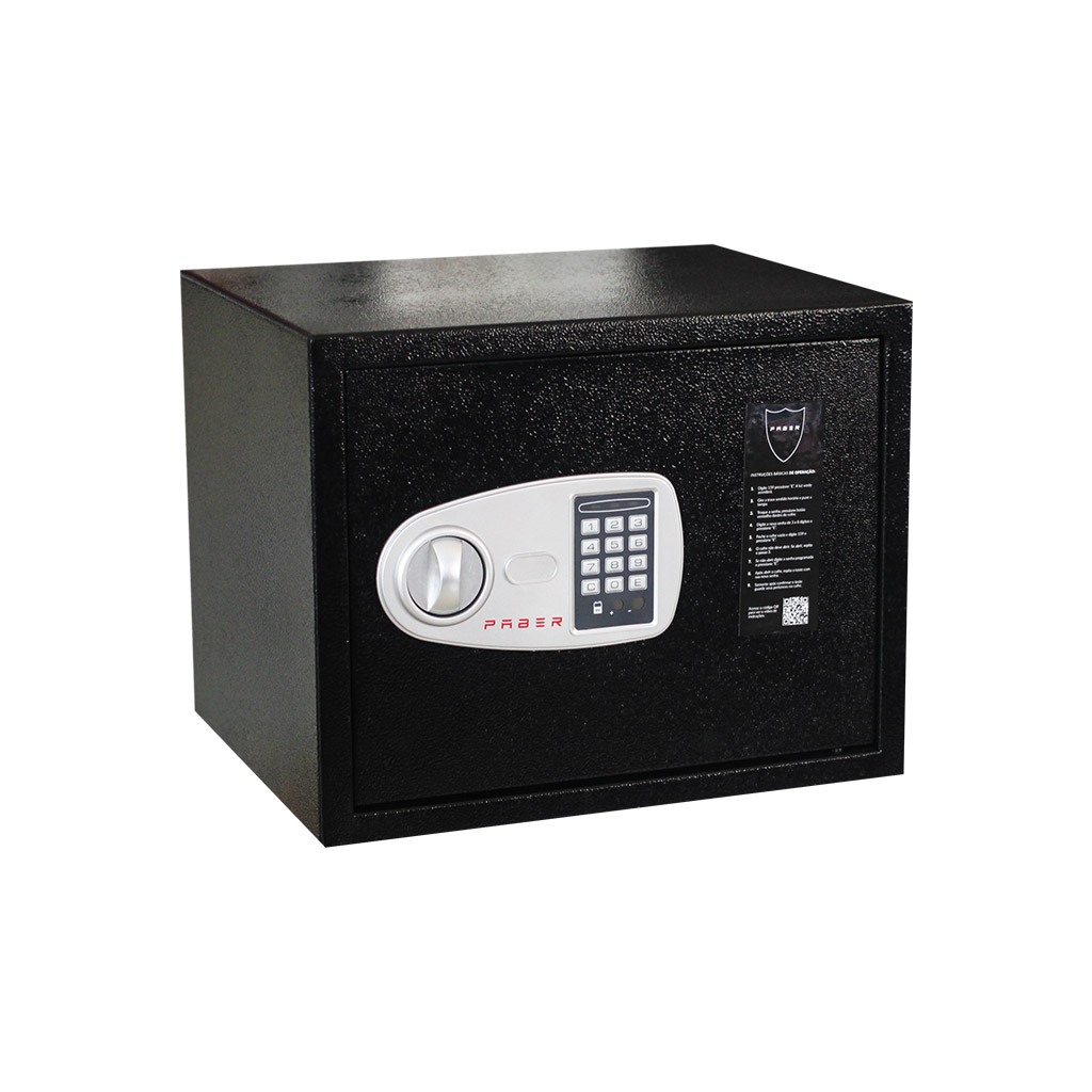 Cofre grande de aço com prateleira e duplo sistema de abertura e ...