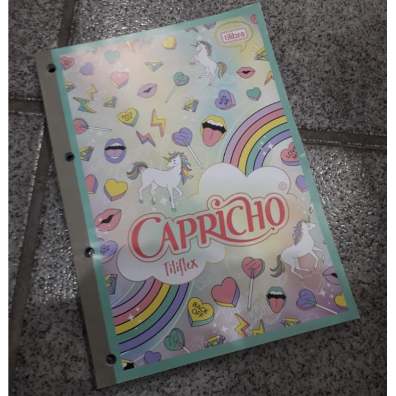 Bloco de fichário Capricho 96 folhas antigo vintage raro anos 2000 ...