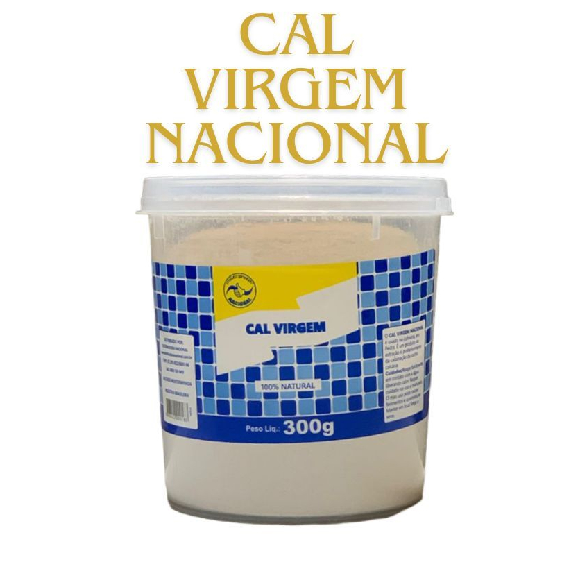 Cal virgem culinário 100% natural 300gramas Nacional | Shopee Brasil