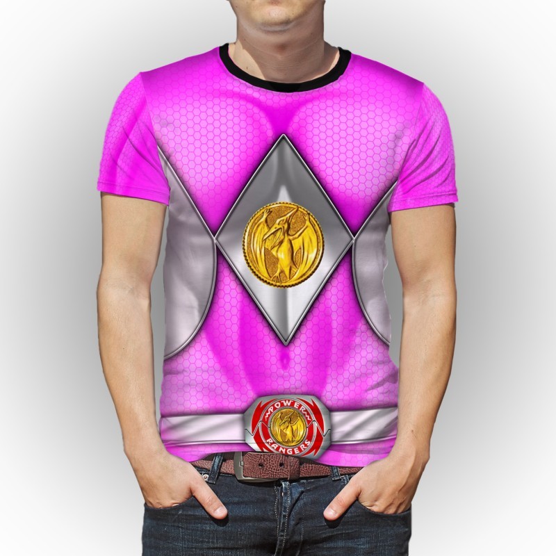 Camisetas Uniformes Power Ranger Estampa total | Shopee Brasil
