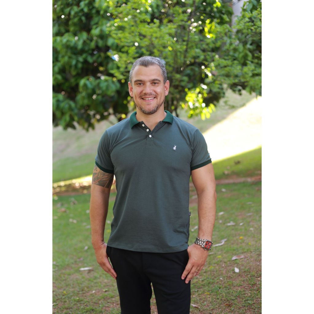 Camisa Polo Verde Musgo | Shopee Brasil