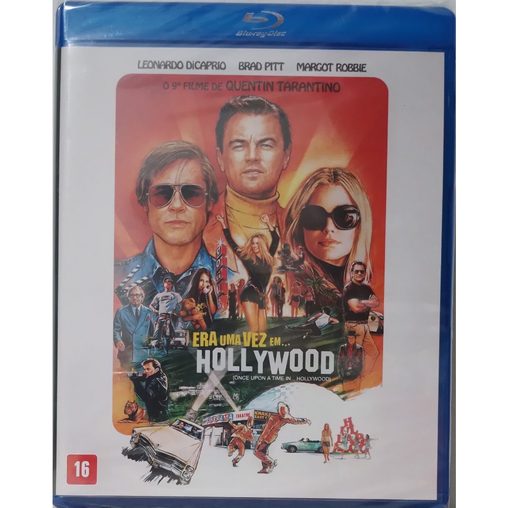 Blu-ray Era Uma Vez em Hollywood - LACRADO - Com Brad Pitt - Quentin ...