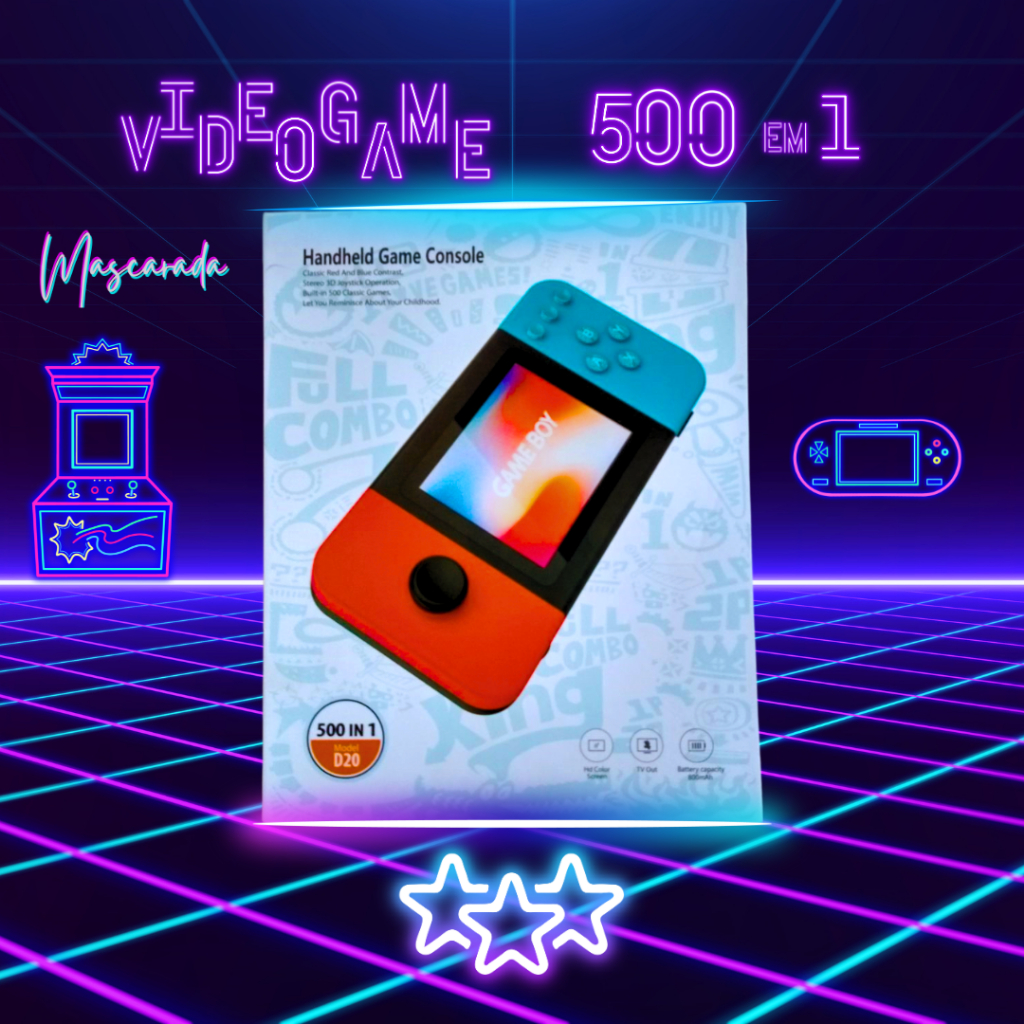 Game Boy 500 em 1 Retrô | Shopee Brasil