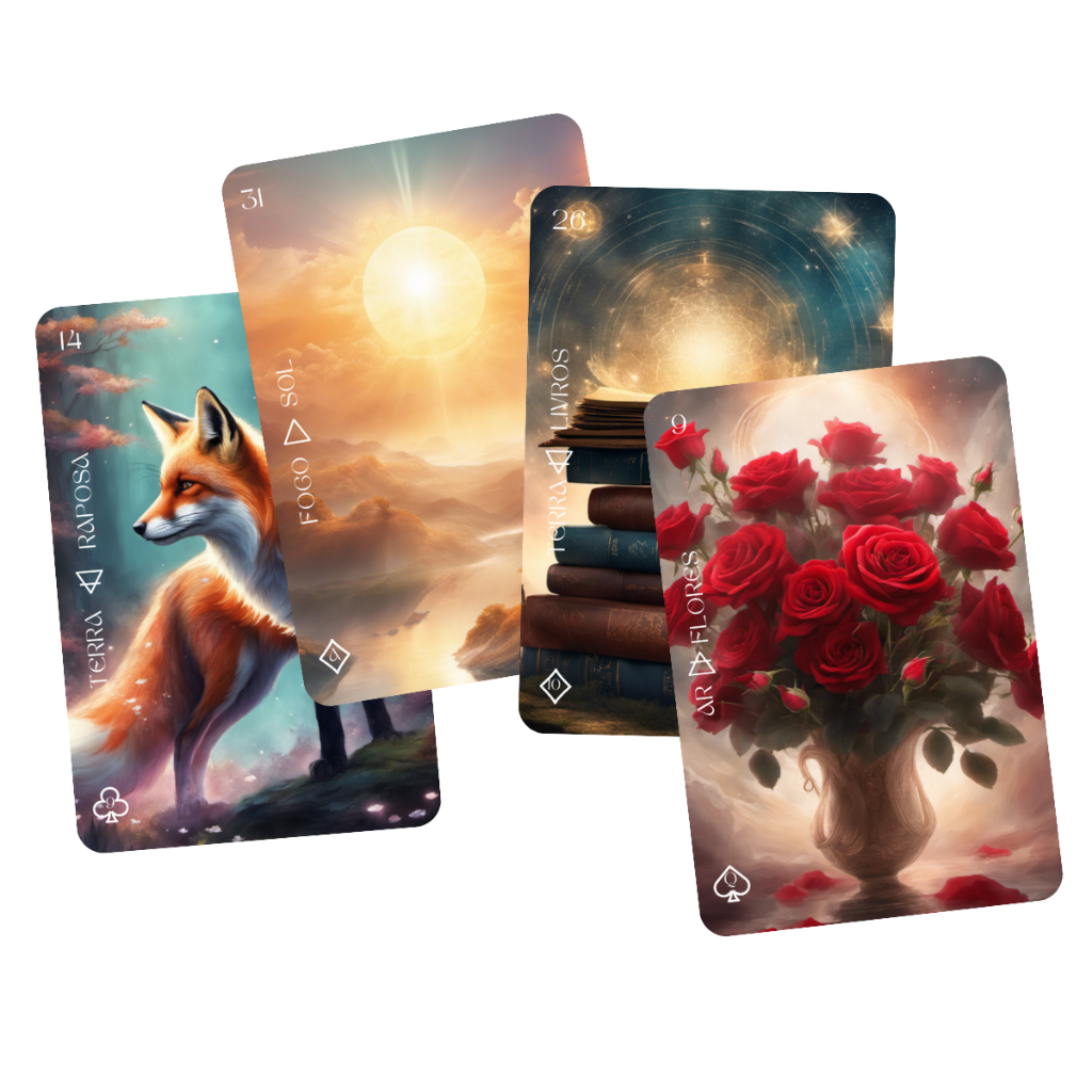 Baralho Cigano Lenormand 36 Cartas 100 Plastificado Manual Digital E Fisico Lançamento Shopee