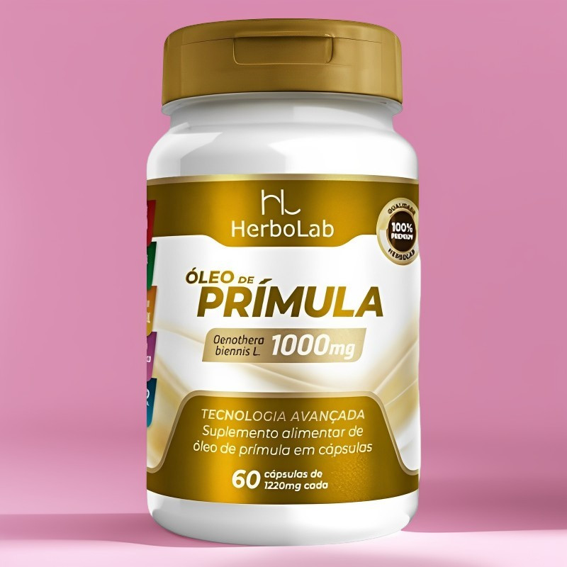 Óleo de Prímula 1000mg com 60 Cápsulas HerboLab - Seu Segredo para ...