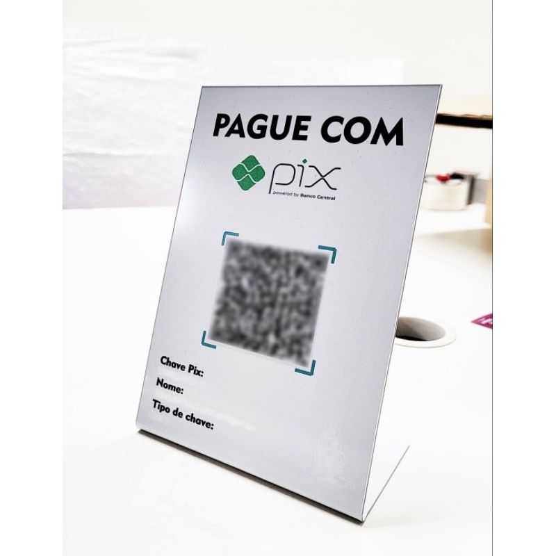 Placa PIX para mesa/balcão em PS | Shopee Brasil