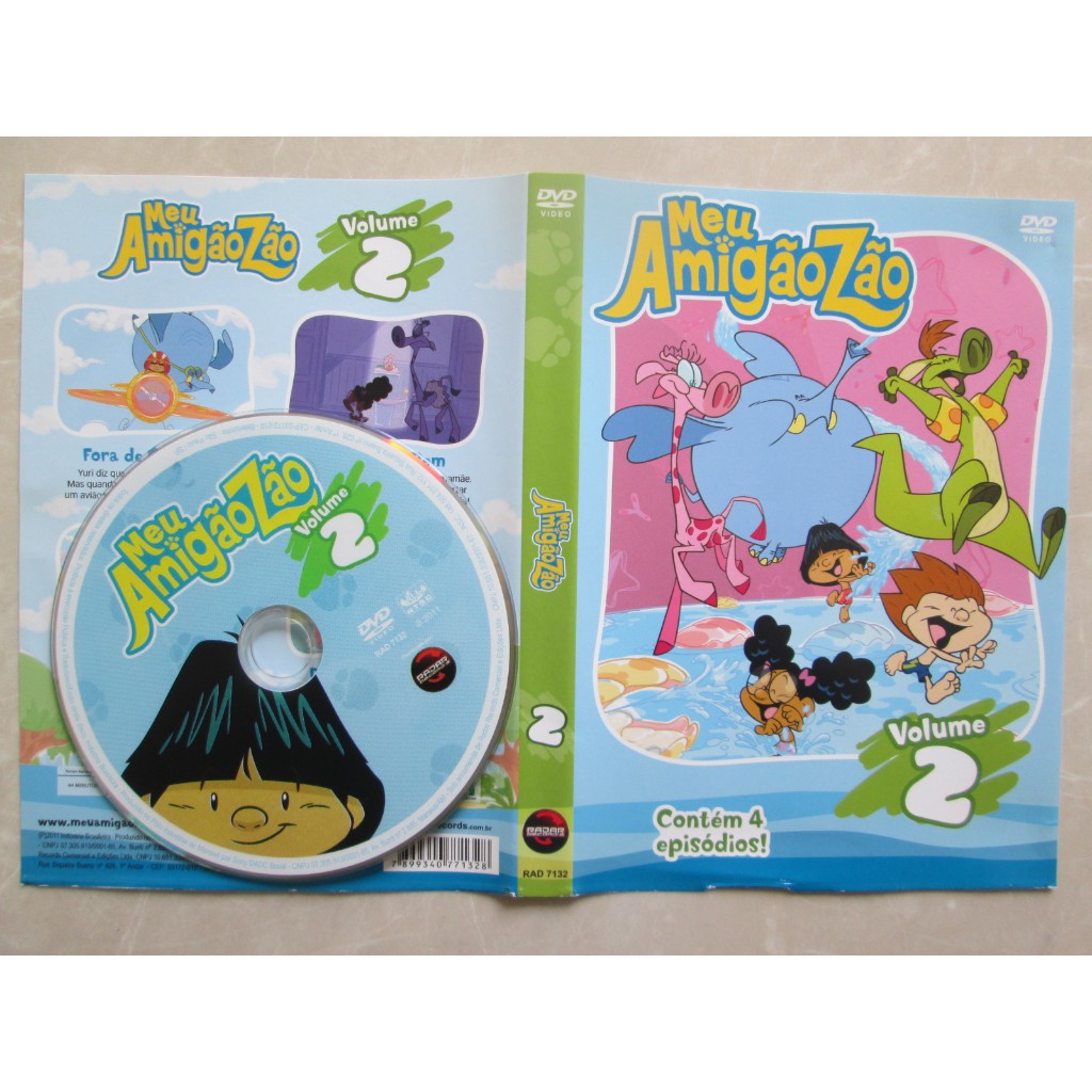 DVD - MEU AMIGÃOZÃO / Volume 2 / Contém 4 Episódios / Com Encarte De 4 Paginas / No Estojo ...
