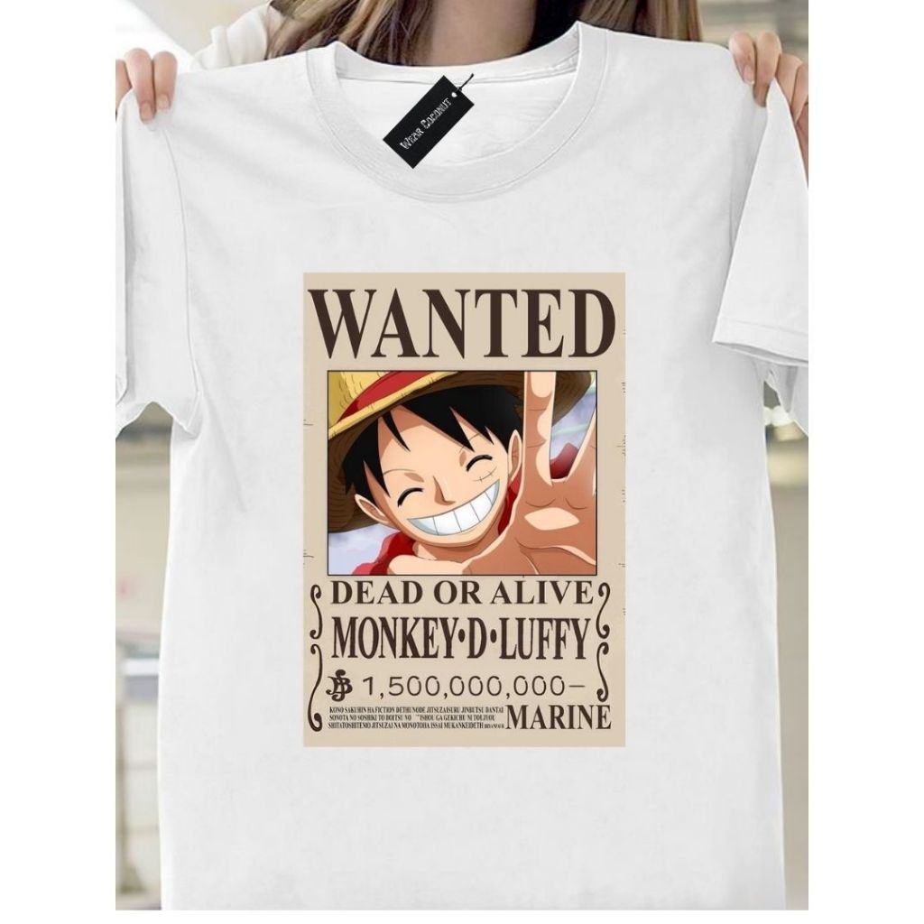 Camiseta One Piece Procurado Wanted, Monkey D. Luffy, Roronoa Zoro ...