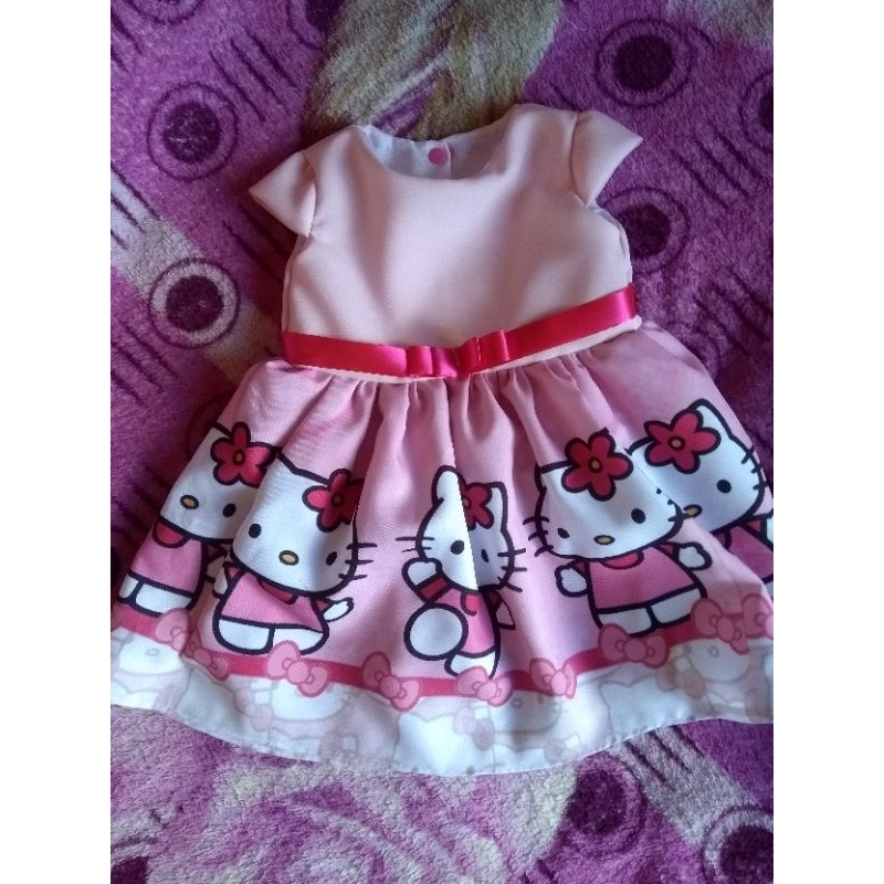 vestido Hello Kitty rosa | Shopee Brasil