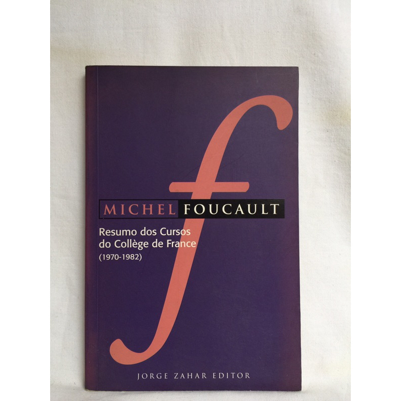 Resumo dos cursos do Collège de France Foucault | Shopee Brasil