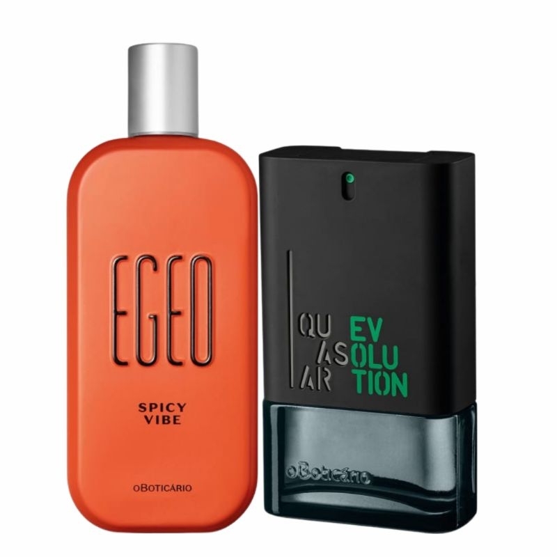 Perfume Egeo Spicy Vibe e Quasar Evolution Masculino O Boticário ...