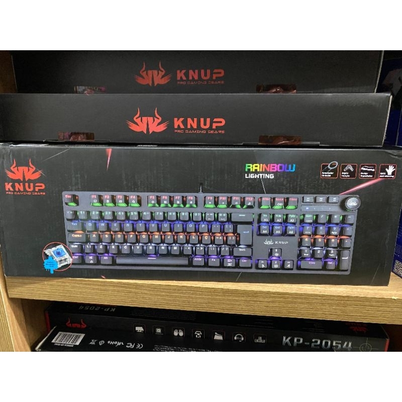 Teclado Gamer KNUP Semi Mecânico Ergonômico | Shopee Brasil