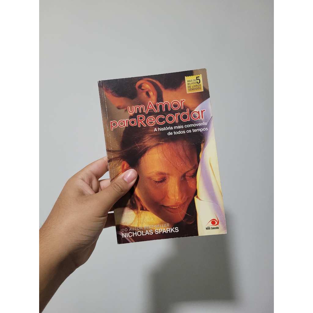 Um amor para recordar - Nicholas Sparks | Shopee Brasil