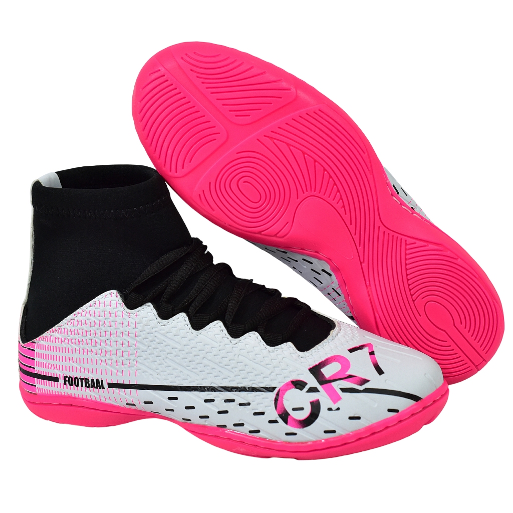chuteira de futsal botinha cano alto cr7 | Shopee Brasil
