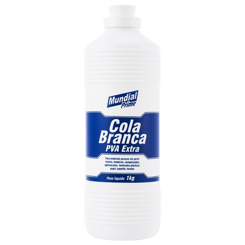 Cola Branca Extra Forte Pva 1kg - Mundial Prime | Shopee Brasil