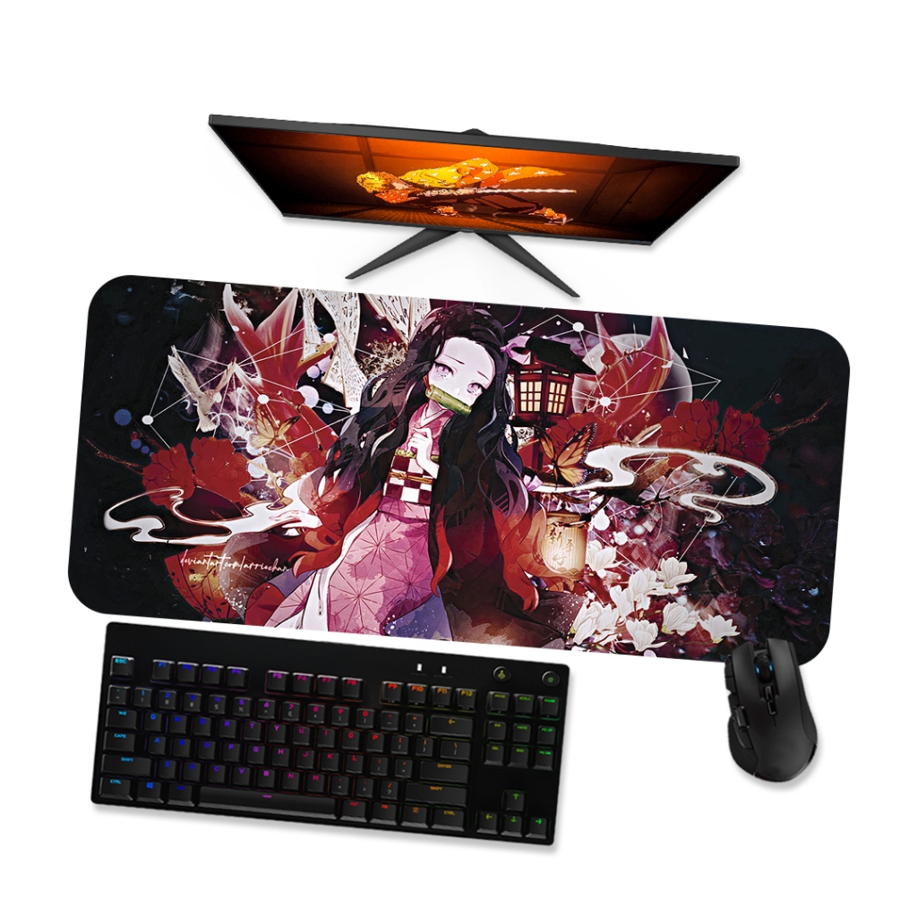 Mouse pad Nezuko Kamado 2 Demon Slayer Anime - Mousepad Gamer 90x40 ...
