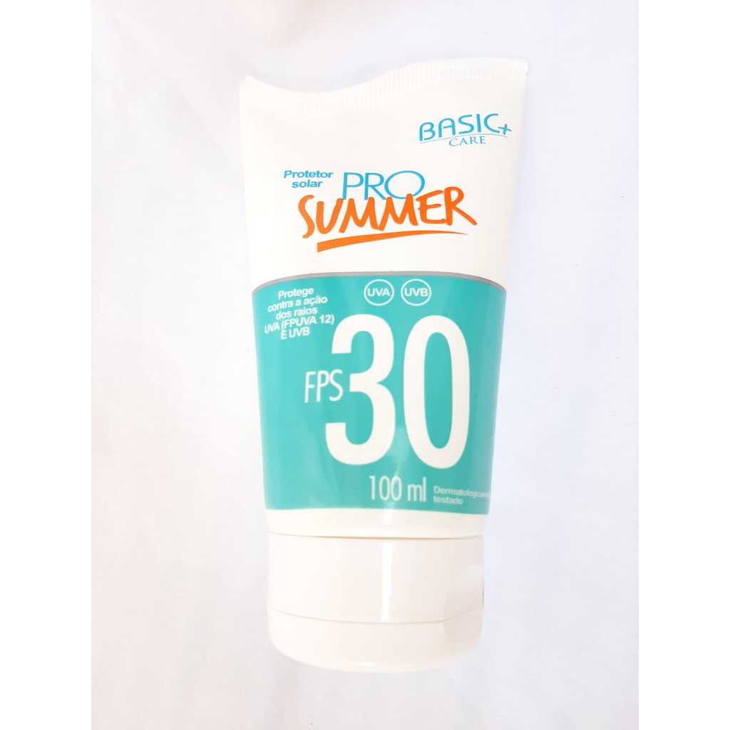 Protetor Solar Pro Summer Basic+care Fps30 100ml | Shopee Brasil